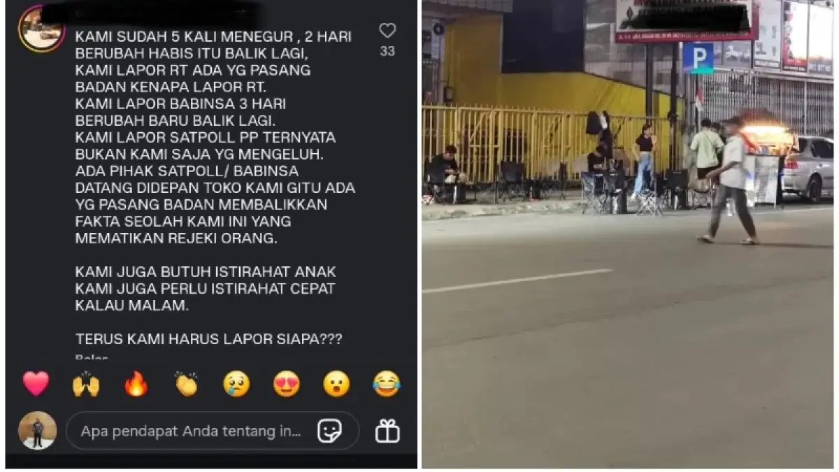 Semrawut hingga larut malam, lapak PKL dan parkir liar di Jalan KH Abul ...