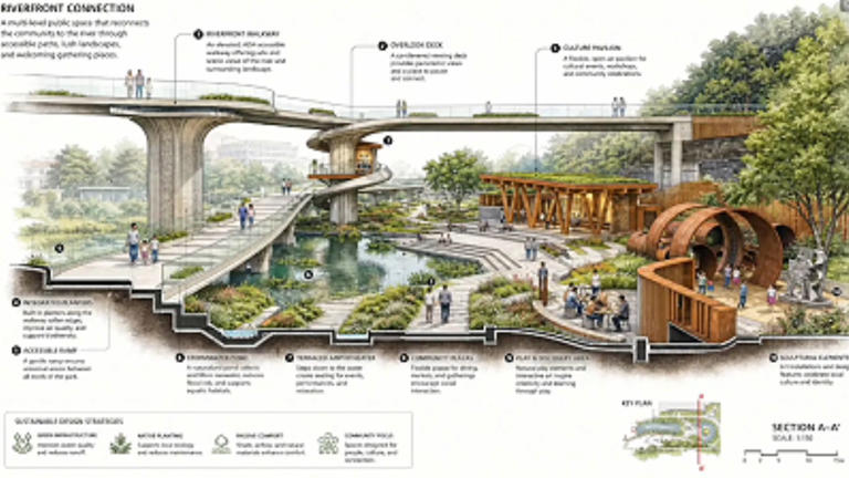 Reimagining Chennai’s Kuam Riverfront: From Neglect to Vibrant Public Space