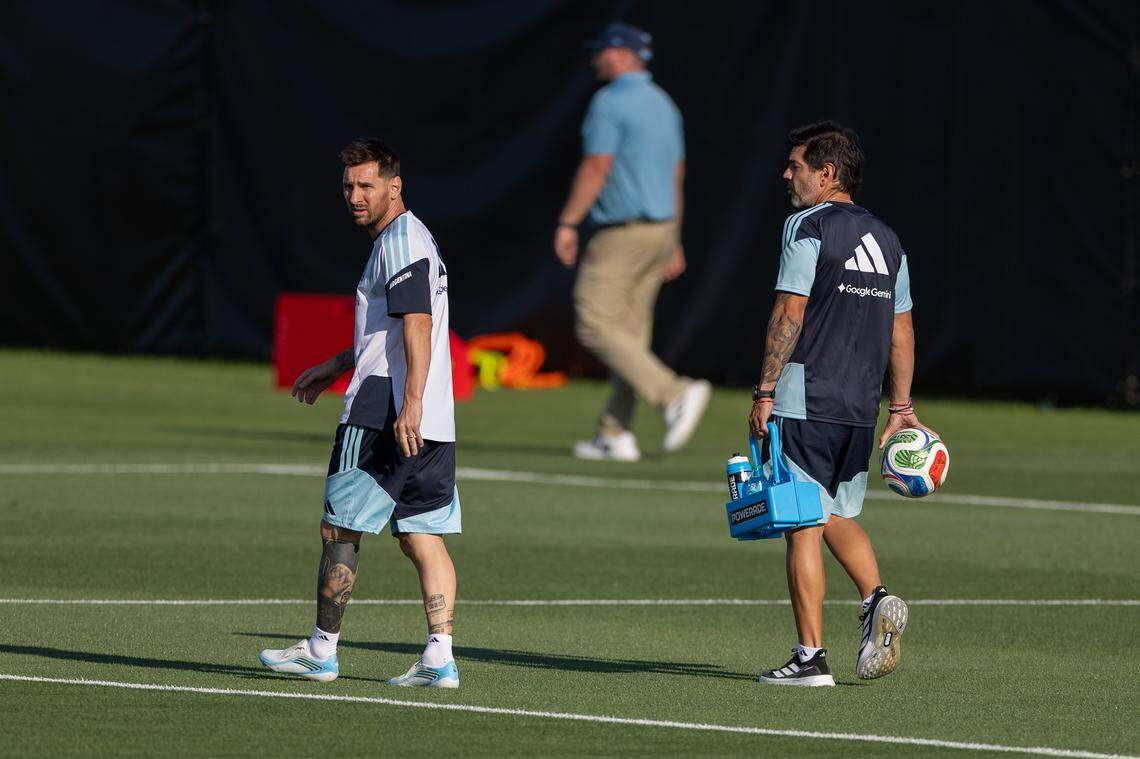 Argentina's first open practice was first tangible sign the World Cup ...