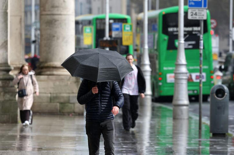 Met Eireann predict gusty winds and heavy rain ahead of 'higher than ...