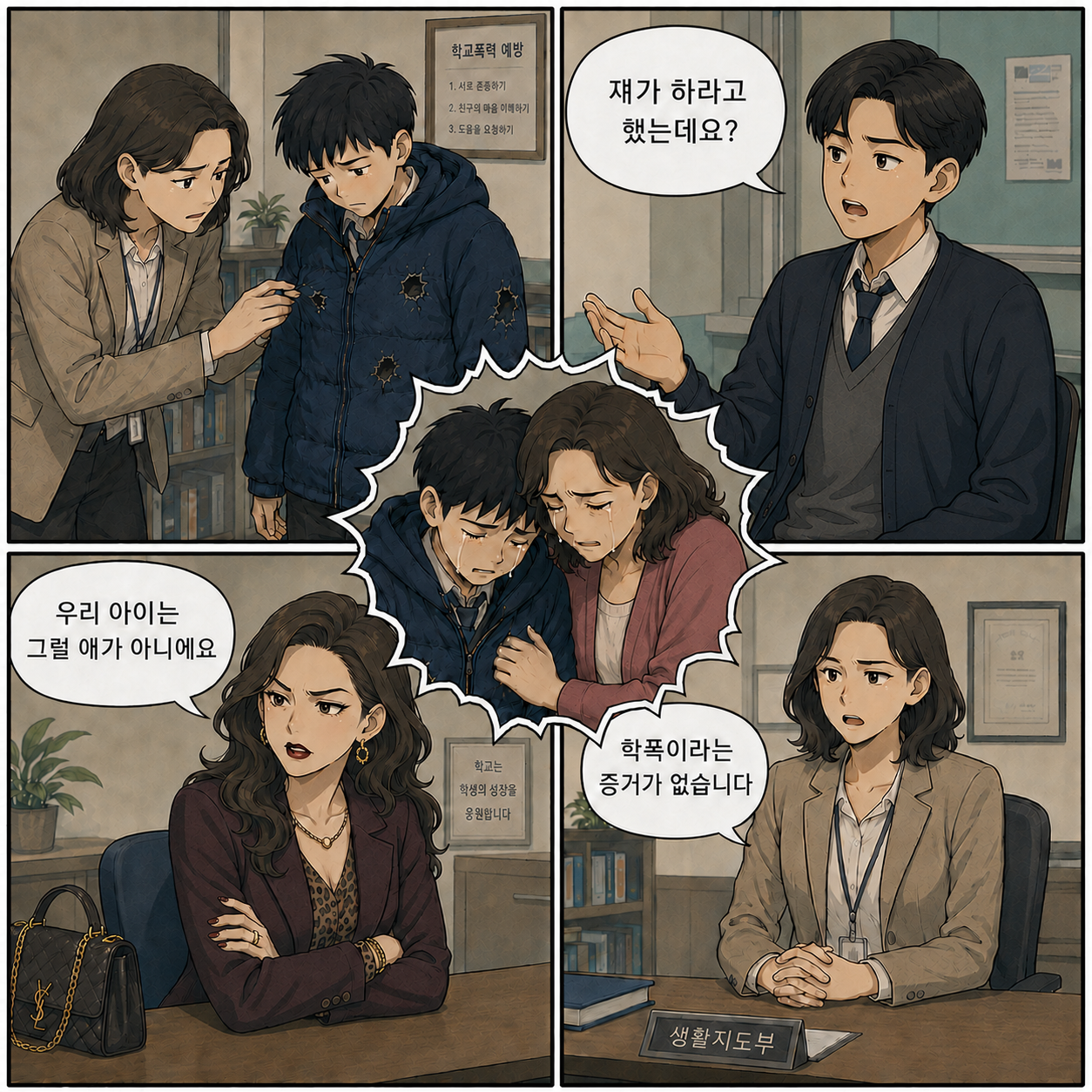 옷에 난 구멍보다 "학폭 아냐" 교사의 말이 더 아파요