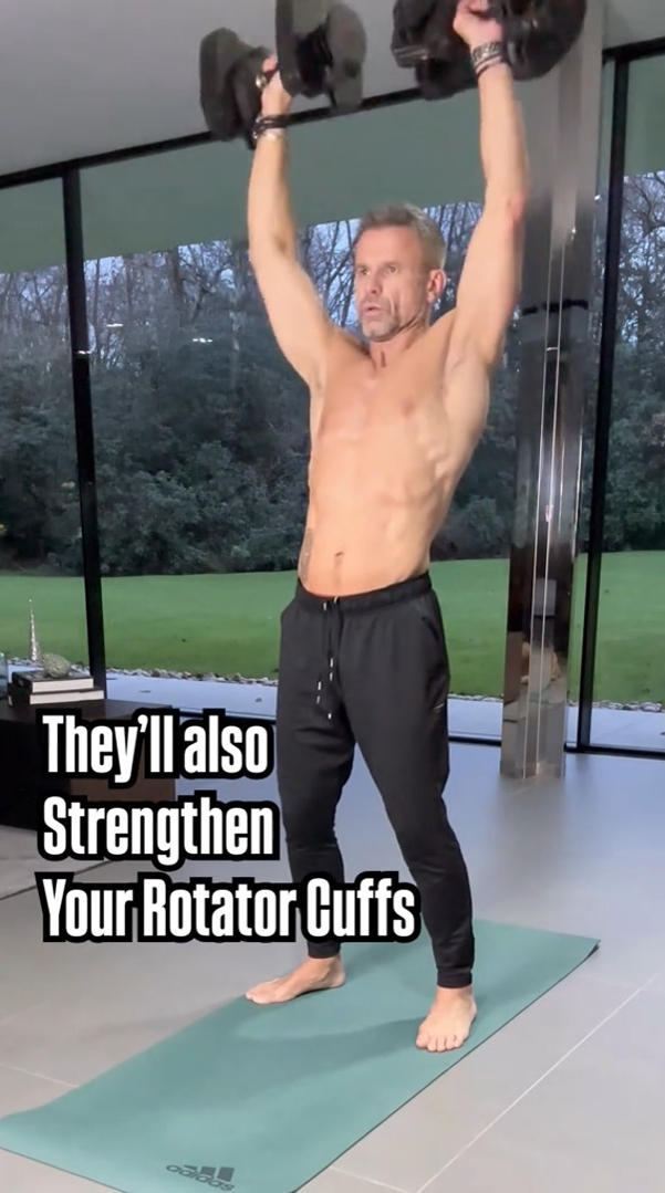 Develop shoulder strength and mobility with the Arnold press
