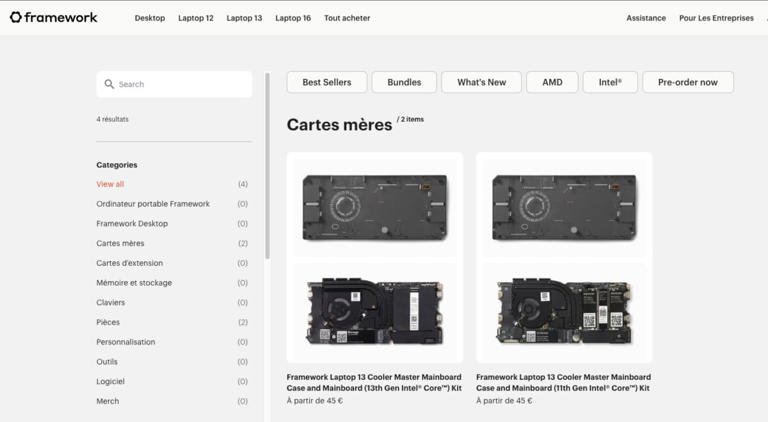 Framework muscle son jeu : une vague de PC reconditionnés pour boucler ...