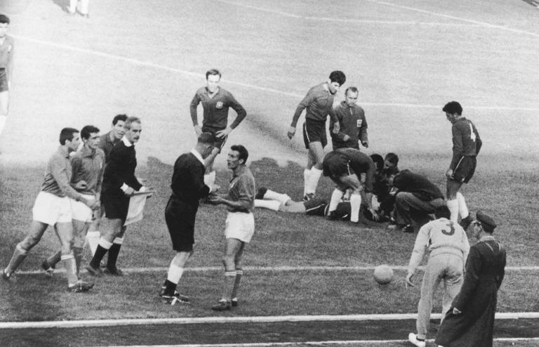 The most violent game in history that forced armed police to enter pitch