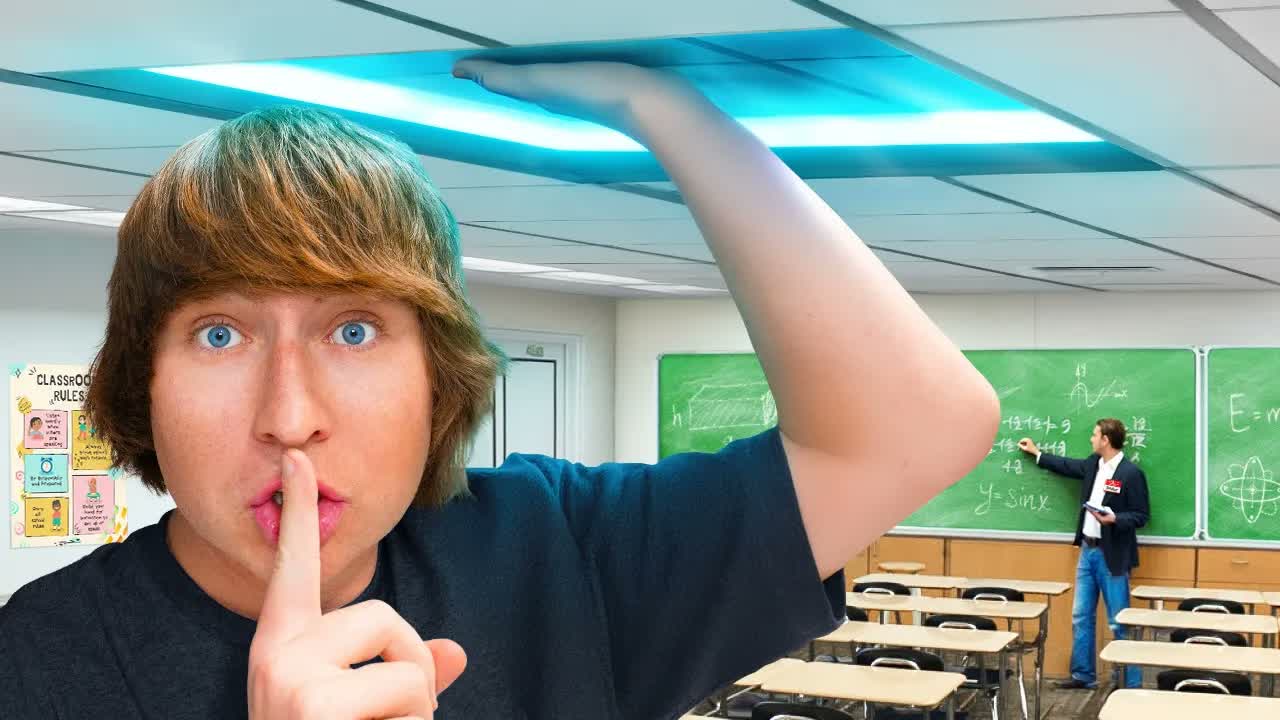 A secret gaming room hidden inside a school – the ultimate setup