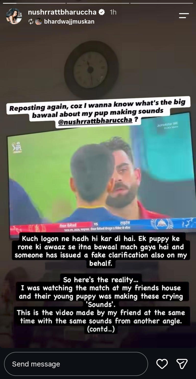 Nushrratt Bharuccha reacts to viral 'moaning' video, says it was ...