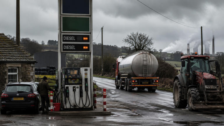 Rural UK faces higher diesel shortage risk if Iran war drags on