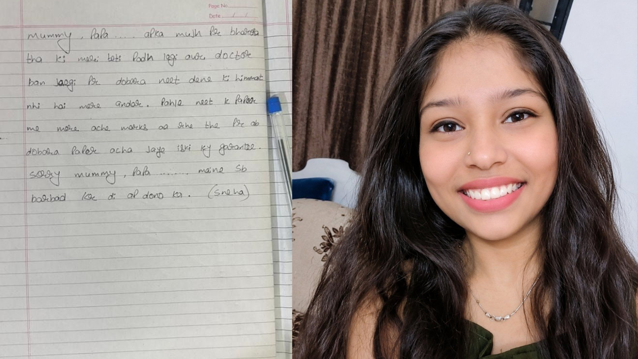 'I no longer have the courage': NEET aspirant's heartbreaking suicide ...