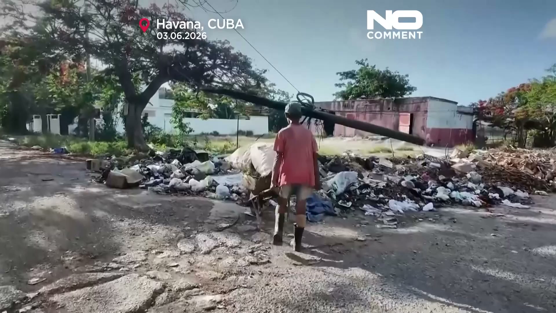 Cuba’s fuel crisis leaves Havana’s streets overflowing with rubbish