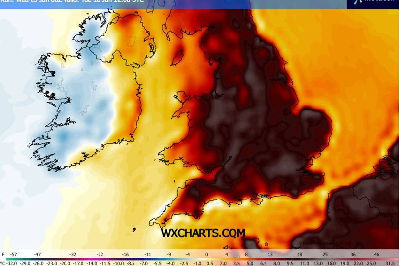 UK weather maps show 32C surge days away as 21 counties set to hit 30C