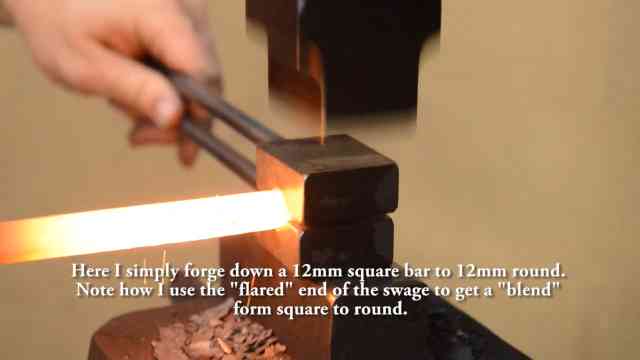 This forgotten tool makes blacksmithing easier – forging tenons with a ...