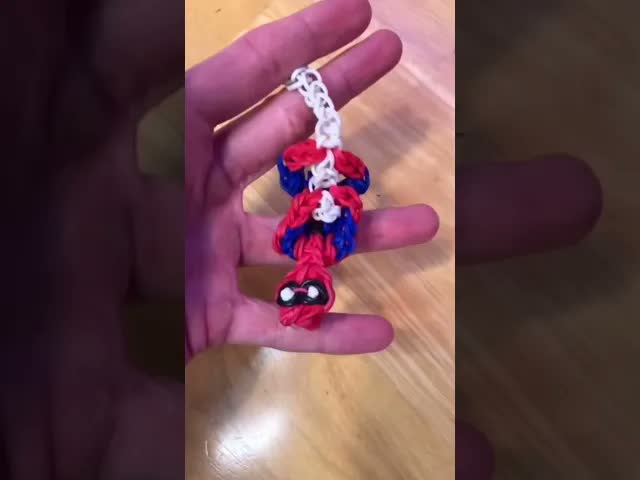 This rubber band Spider-Man looks better than it has any right to