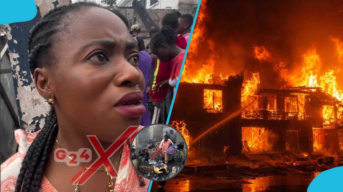 Tudu fire: Emotional scenes as affected trader sifts through debris to ...