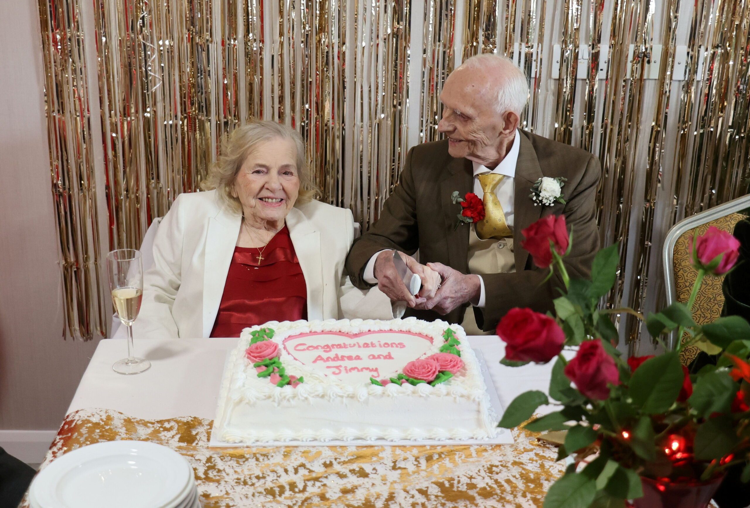 Couple with combined age of 177 marry aged 92 and 85