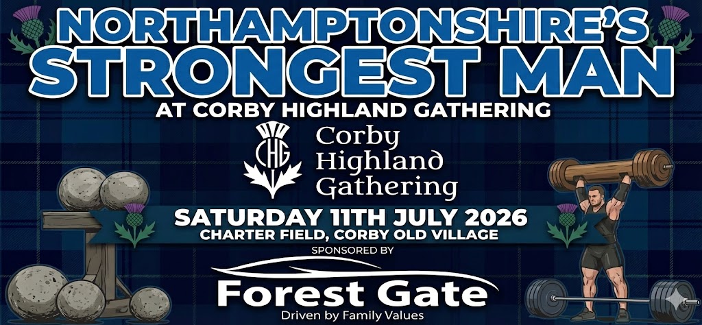 Northamptonshire’s strongest man returns to Corby Highland Gathering