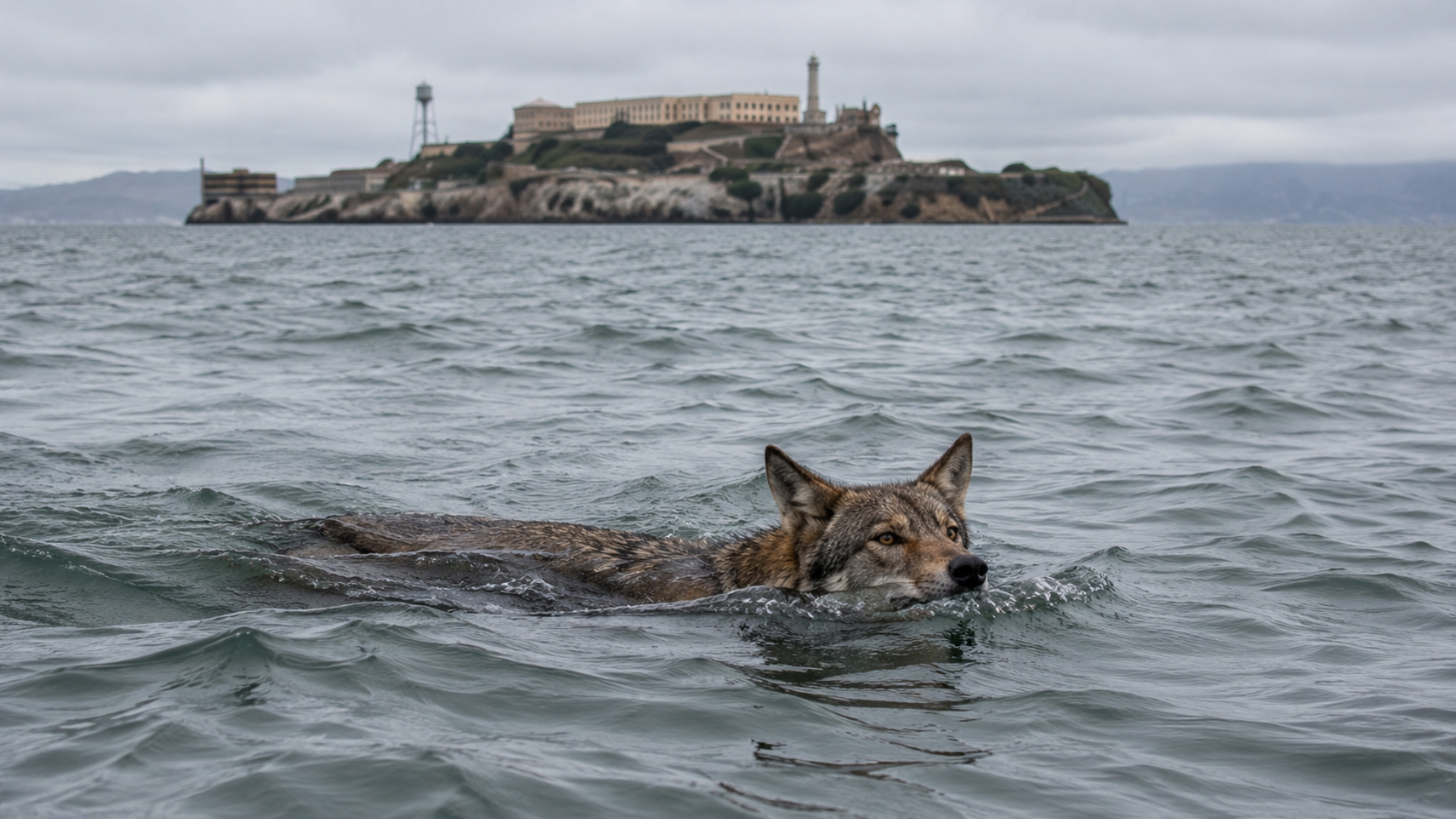 Mystery of Alcatraz's swimming coyote solved, but his fate remains unknown