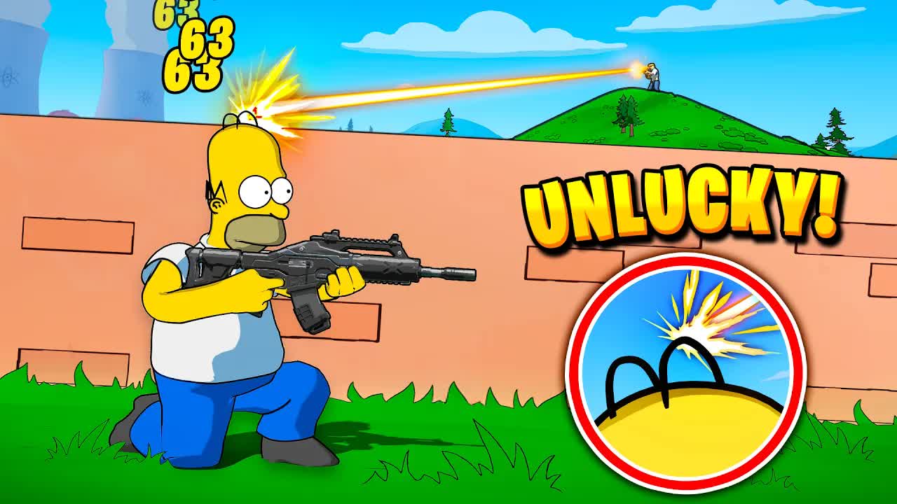 Fortnite fails & epic wins! #524 (Fortnite x Simpsons funny moments)