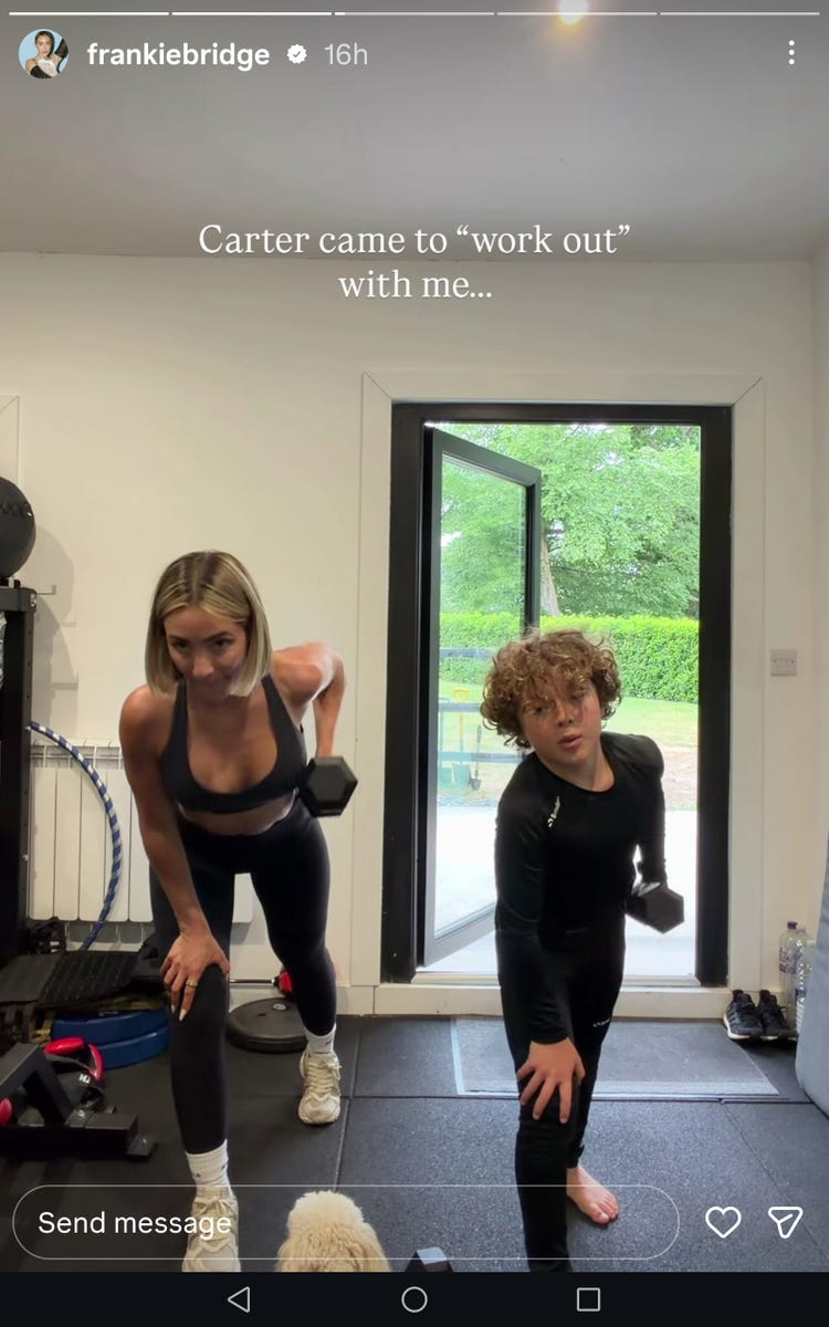 Frankie Bridge’s realistic fitness routine starts before the school run ...