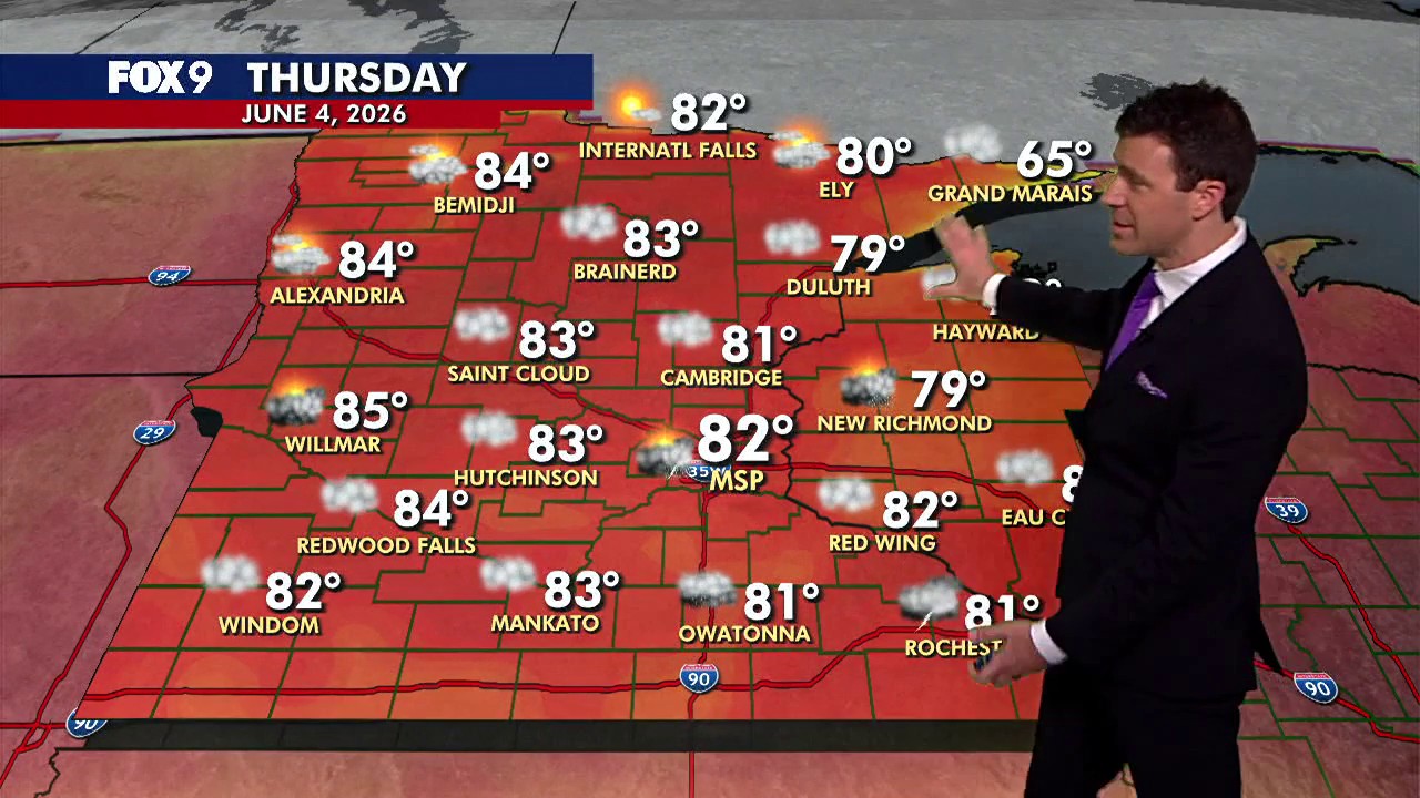 MN weather: Late day storm chances on Thursday