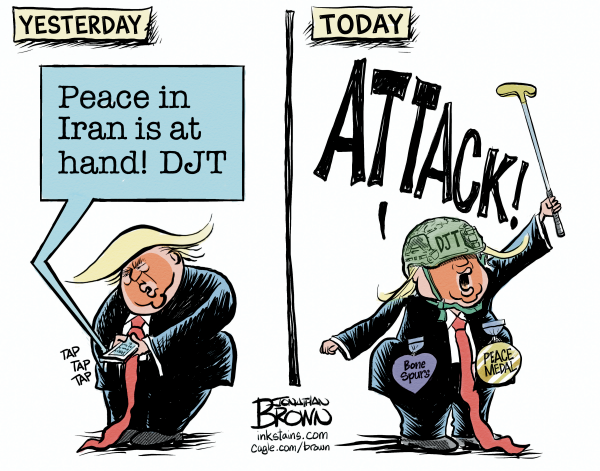 Editorial: Political cartoons from Jonathan Brown