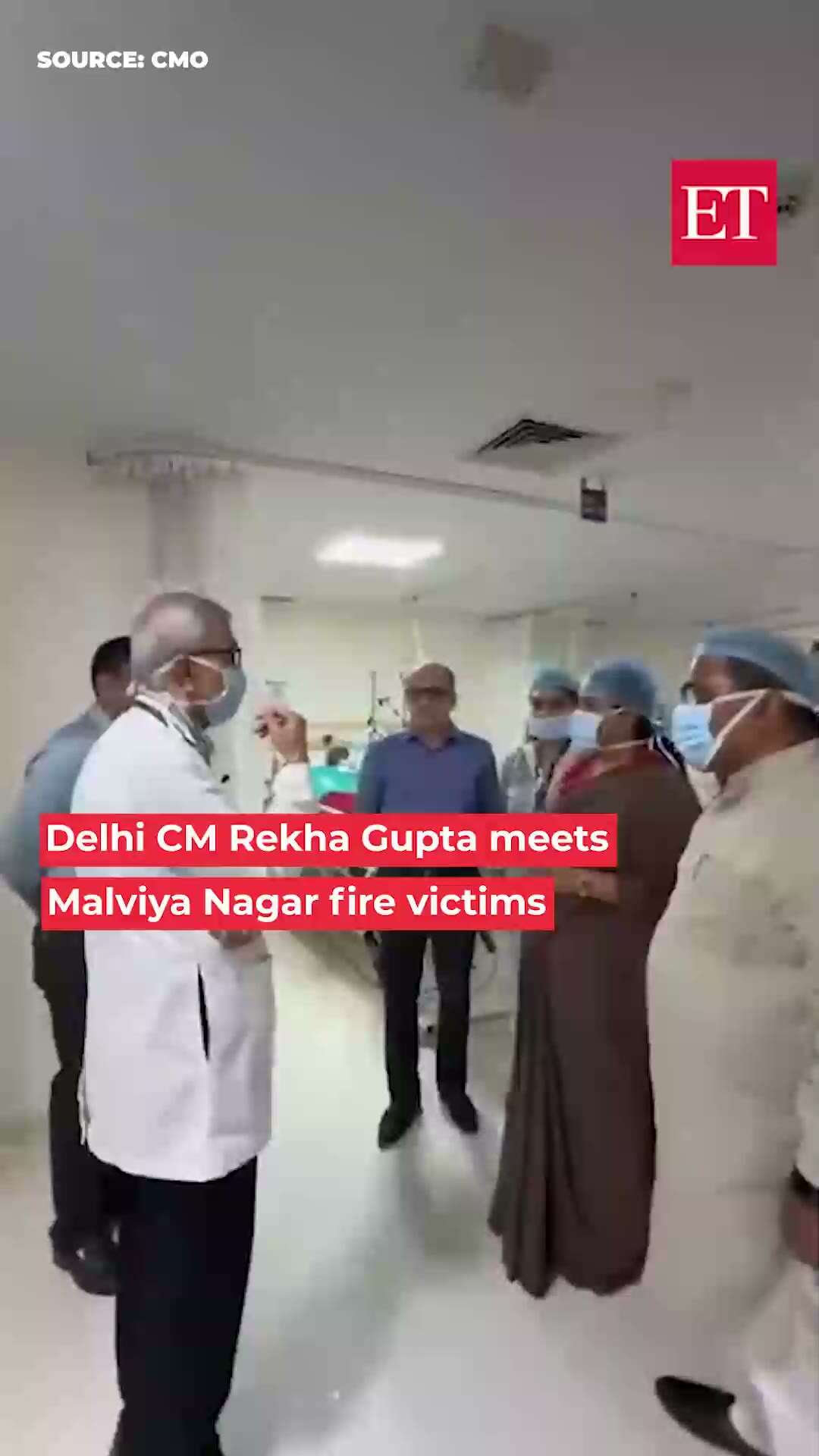Delhi CM Rekha Gupta meets Malviya Nagar fire victims