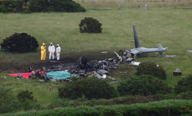 Investigation continues after Royal Navy helicopter crash kills three