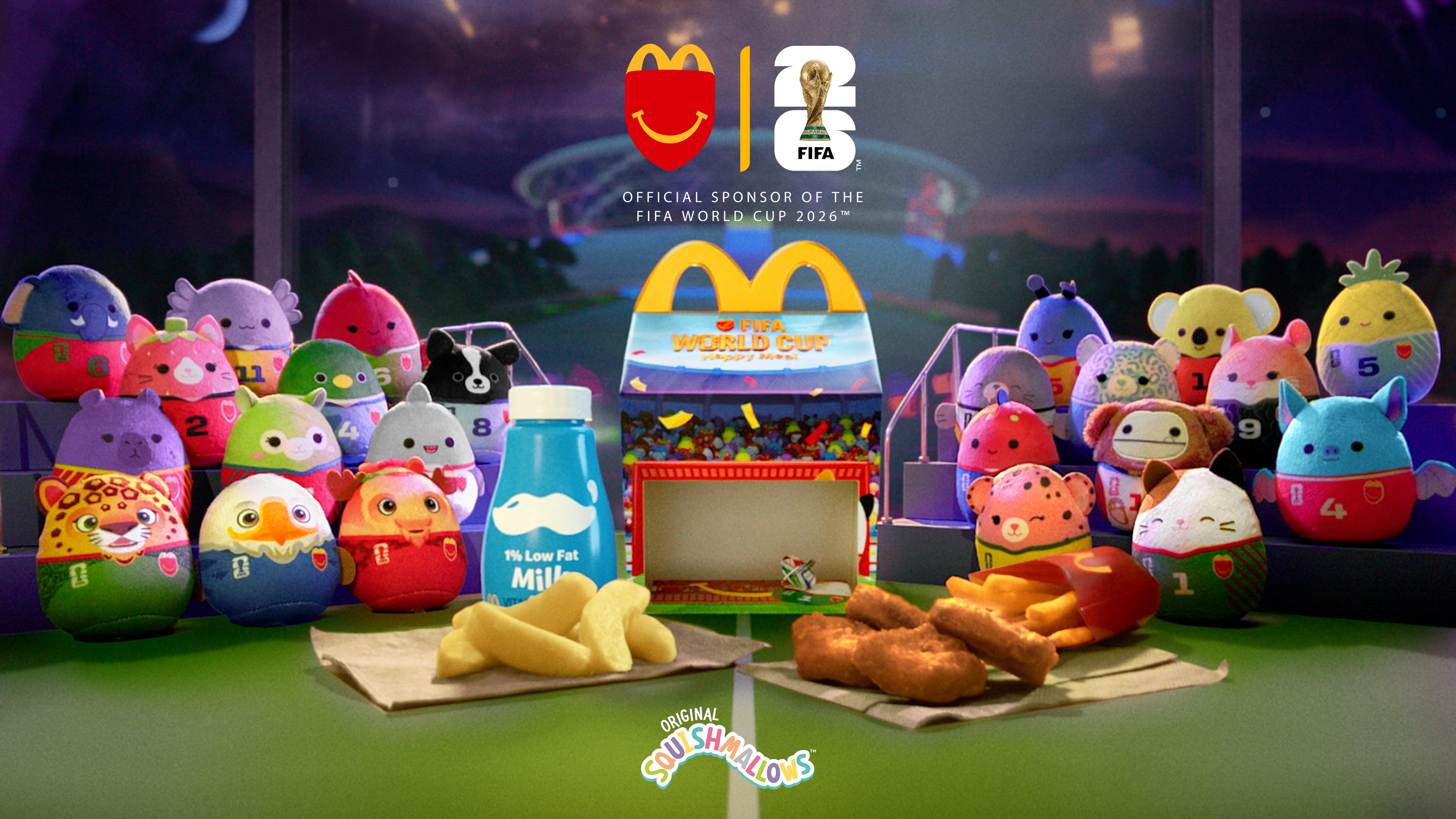 McDonald's, Squishmallows combine for FIFA World Cup 26 Happy Meal