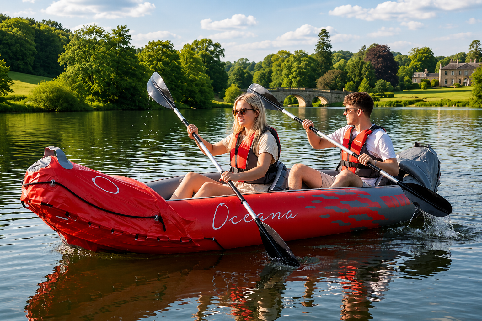Shoppers can grab this inflatable two-person kayak for just £59.99 (aff)