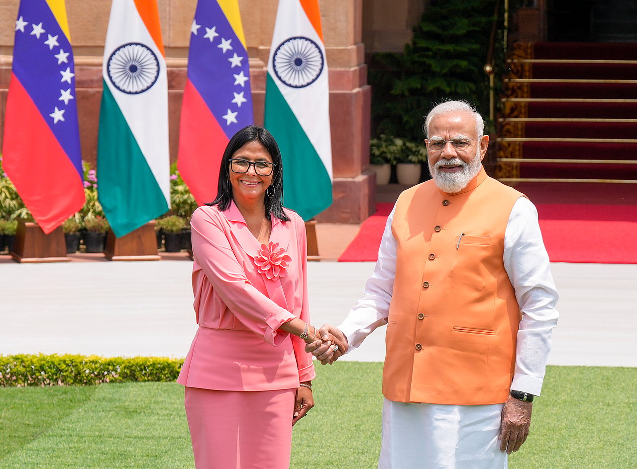 PM Modi holds talks Venezuela's acting president Delcy Rodriguez