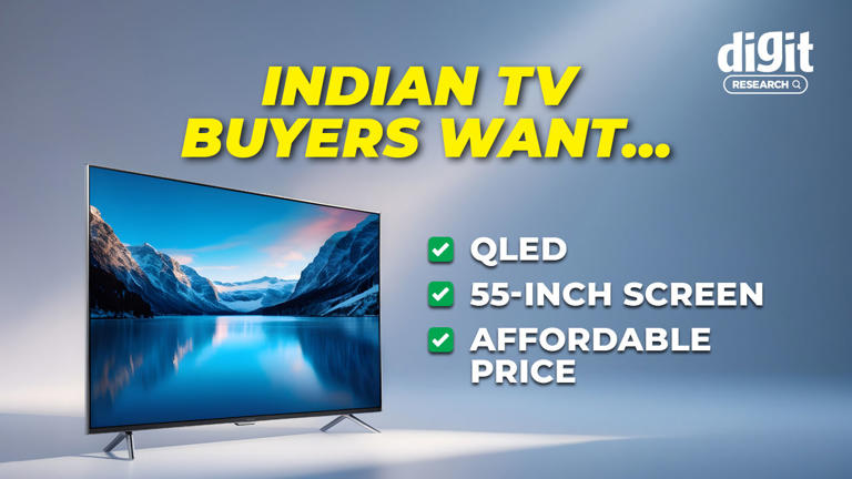 Digit research: Indian TV buyers want bigger QLED screens, most still ...