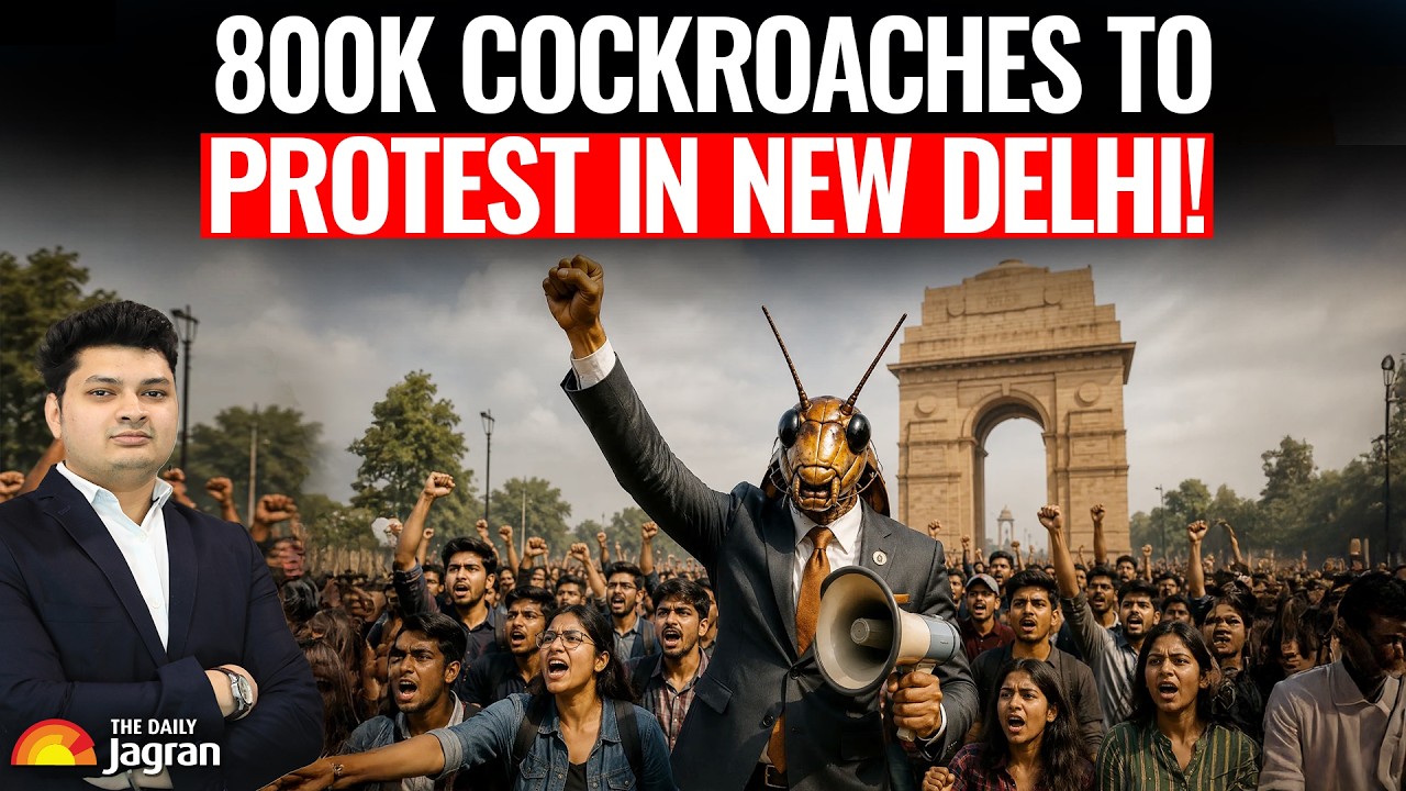 India's MEGA 'cockroach' movement! Millions of students to protest in ...