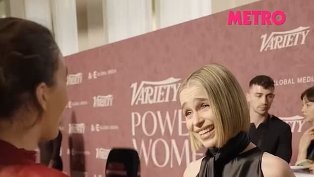 Emilia Clarke proves her 'Power of Woman' honouree status by her ...