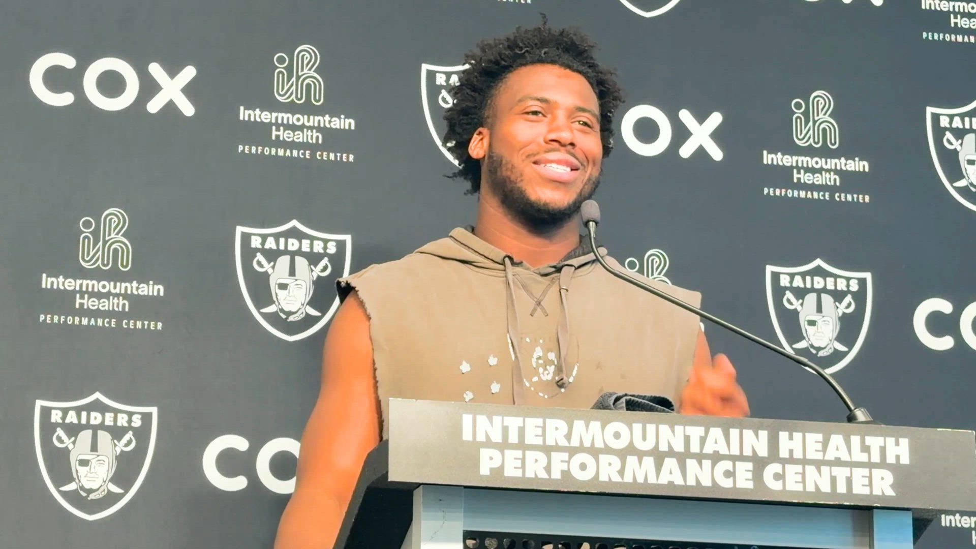 Las Vegas Raiders DE Malcolm Koonce presser - player-led defense