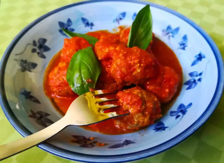 Soft and tasty meatballs with sauce