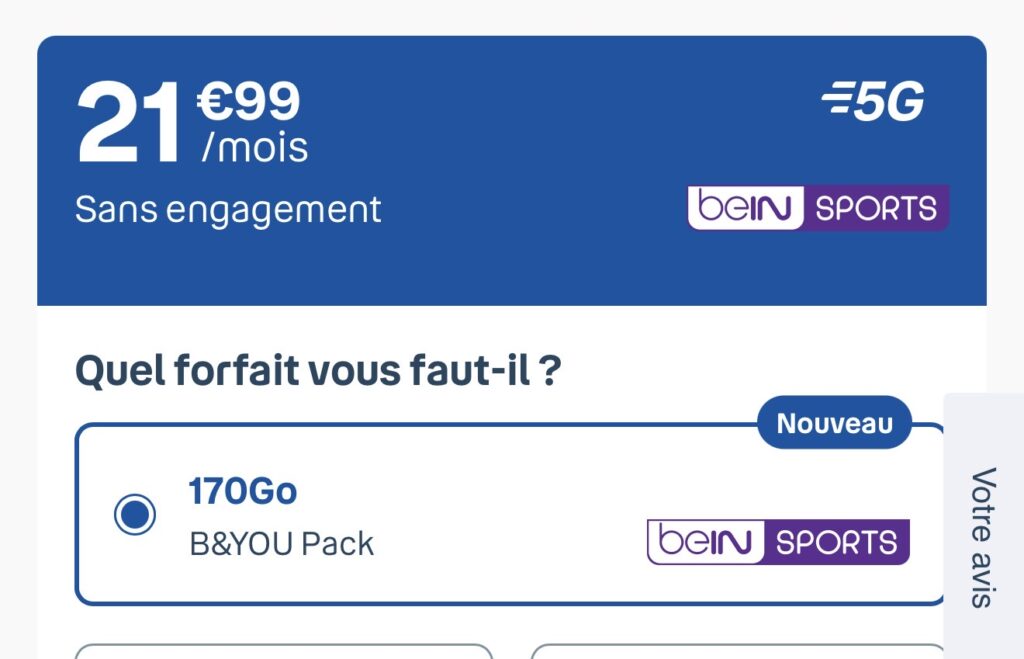 Bouygues lance un forfait mobile spécial Coupe du monde (B&You)