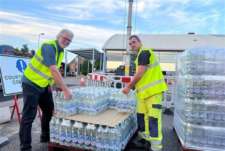 Bottled water stations close as water supply returns to Kent homes ...