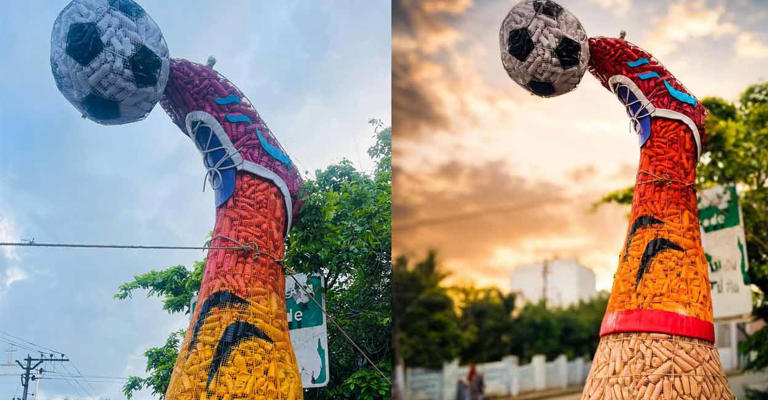 World Cup season: Where to see this 'bicycle kick' installation?