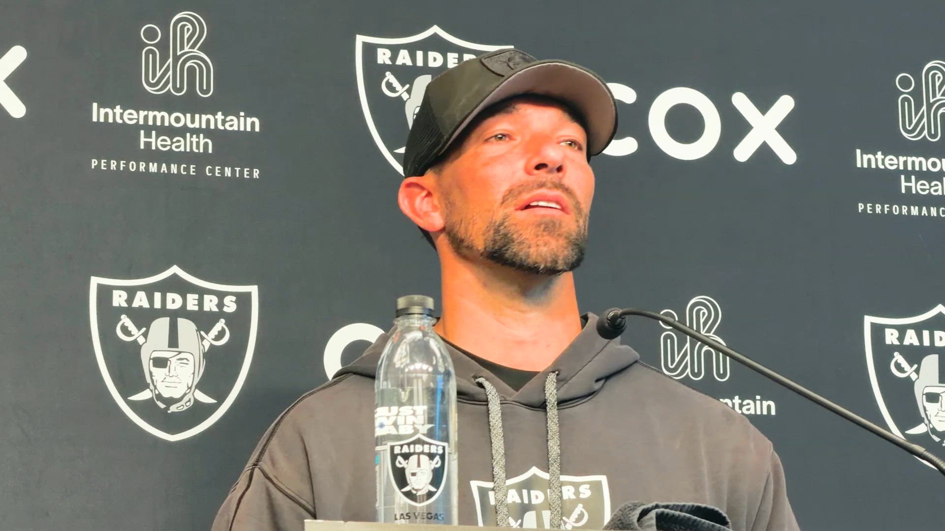 Las Vegas Raiders DC Rob Leonard presser player-led defense