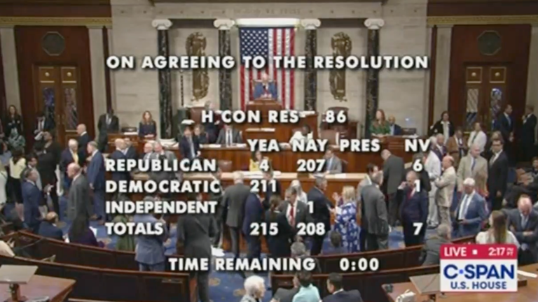 House passes Iran war powers resolution in blow to Trump
