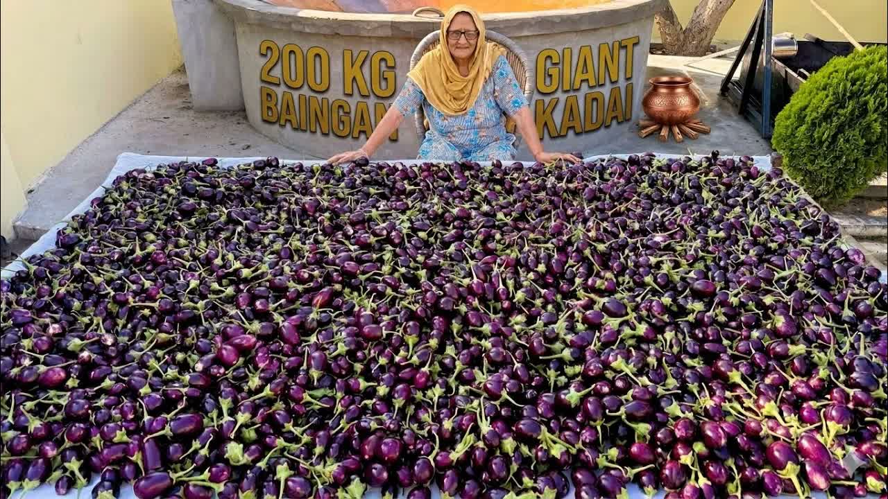 A massive 200kg baingan feast prepared from scratch