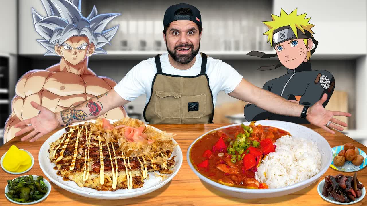 A secret food meeting turned into a real anime feast challenge