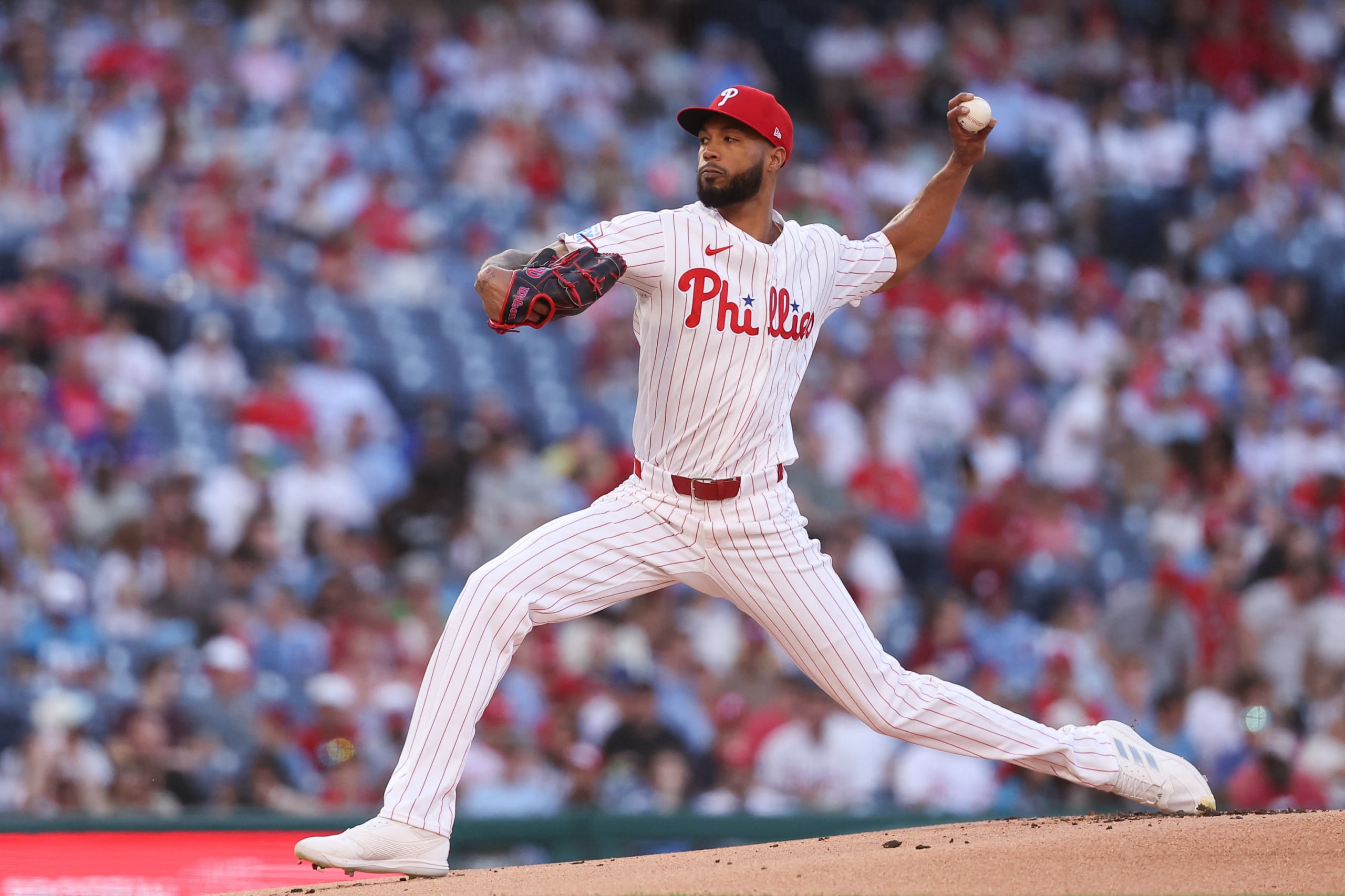 Philadelphia ace’s historic scoreless streak comes to an end against Padres