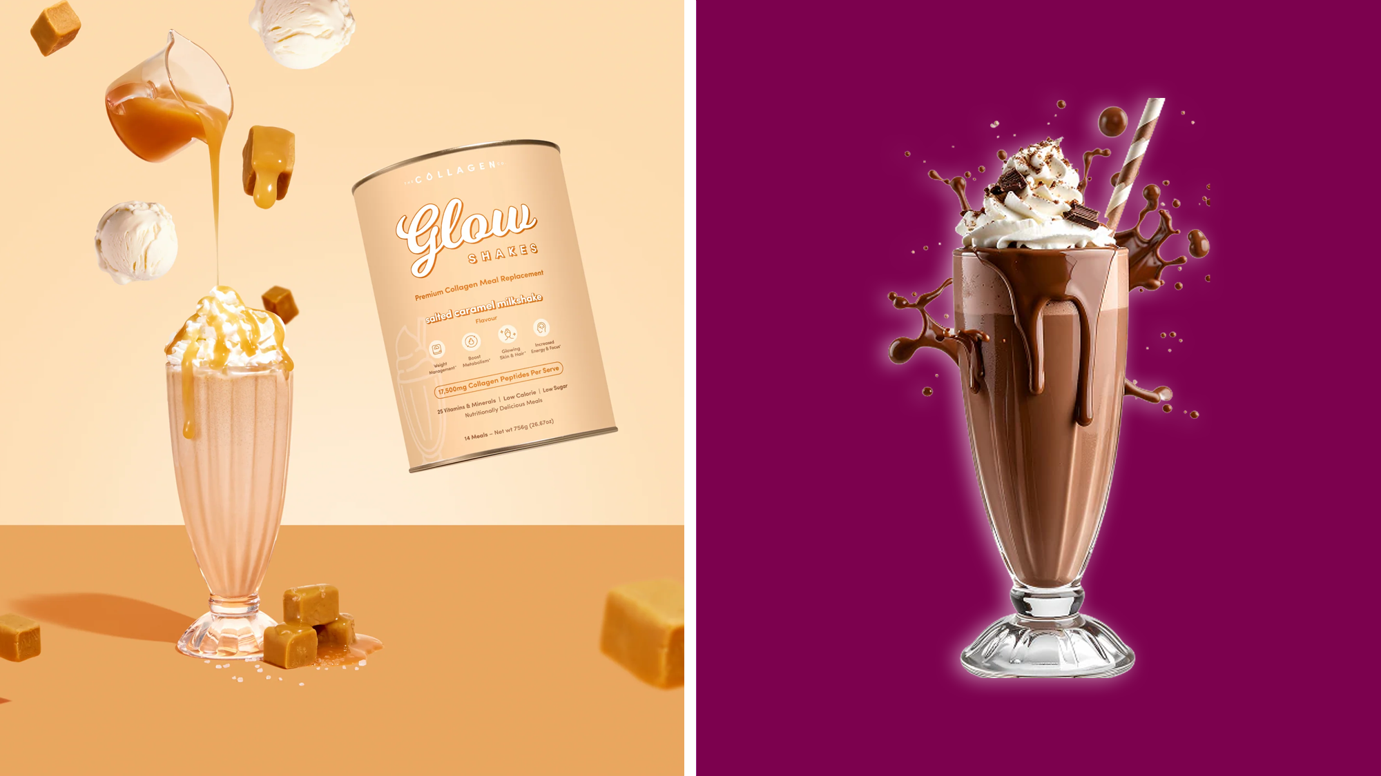 How to make a salted caramel milkshake with this collagen powder
