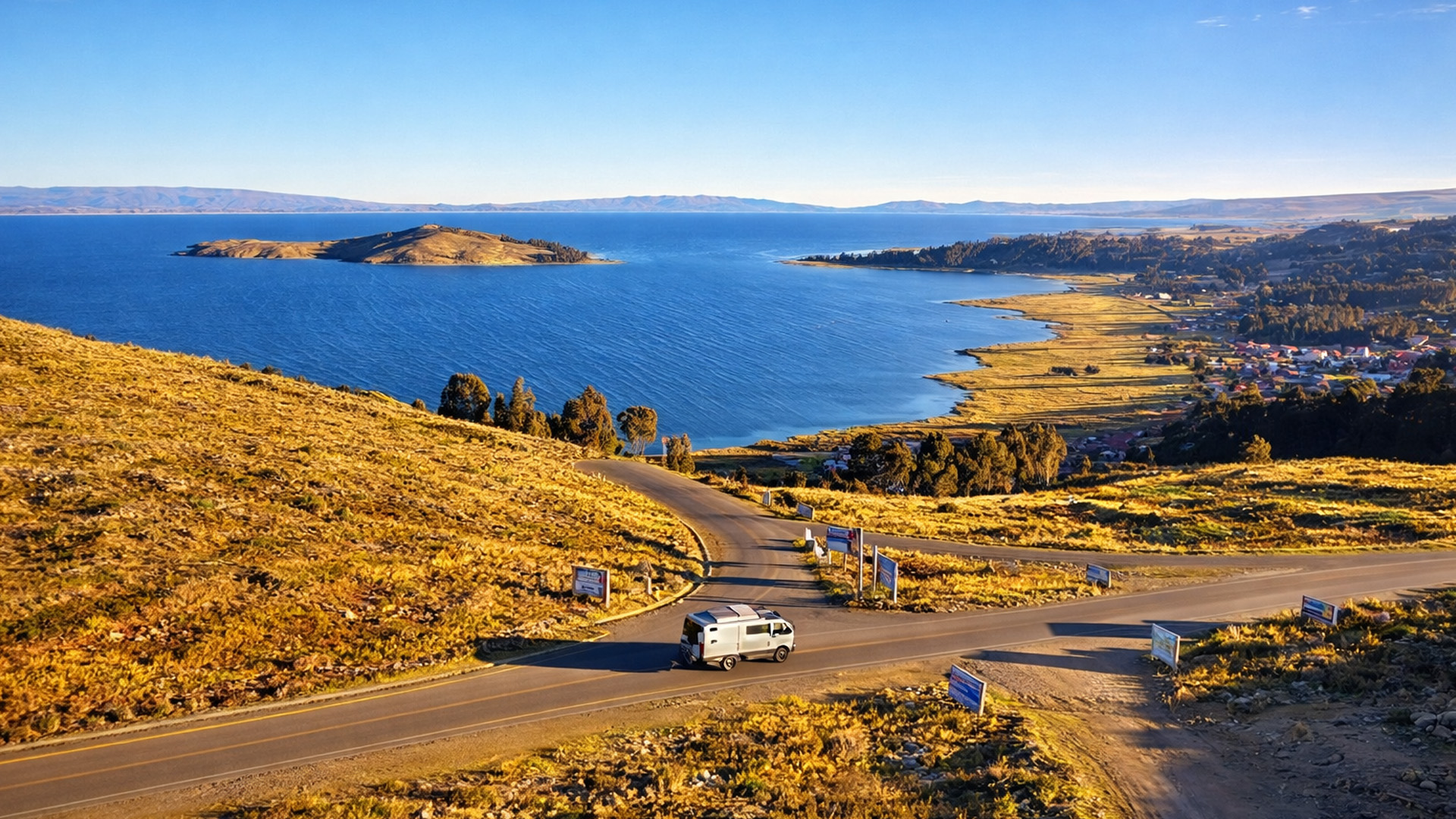 Lake Titicaca’s highland islands floating high in the Andes