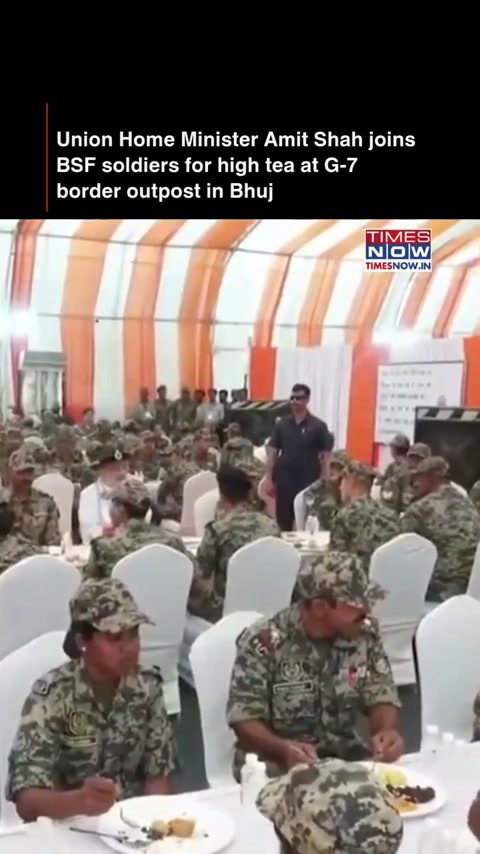 Union Home Minister Amit Shah joined BSF soldiers for high