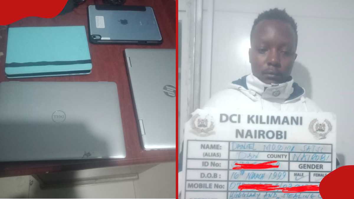 DCI detectives arrest notorious burglar in Kangemi, recover stolen ...