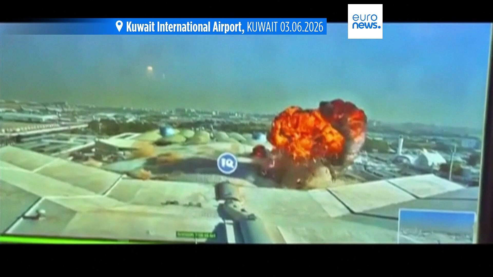 Video mostra il momento in cui un drone colpisce il terminal dell ...