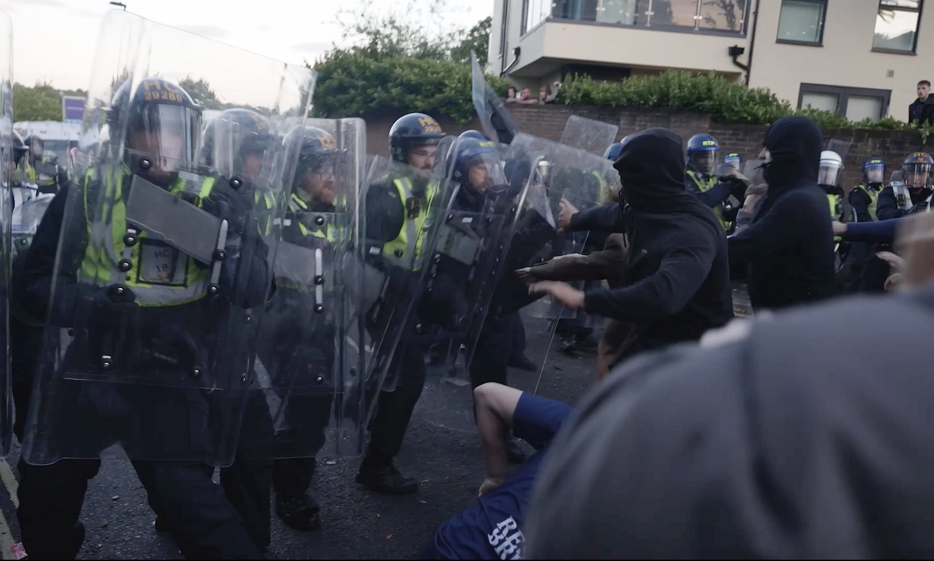 Man who hurled dustbins and taunted police during Henry Novak protests ...