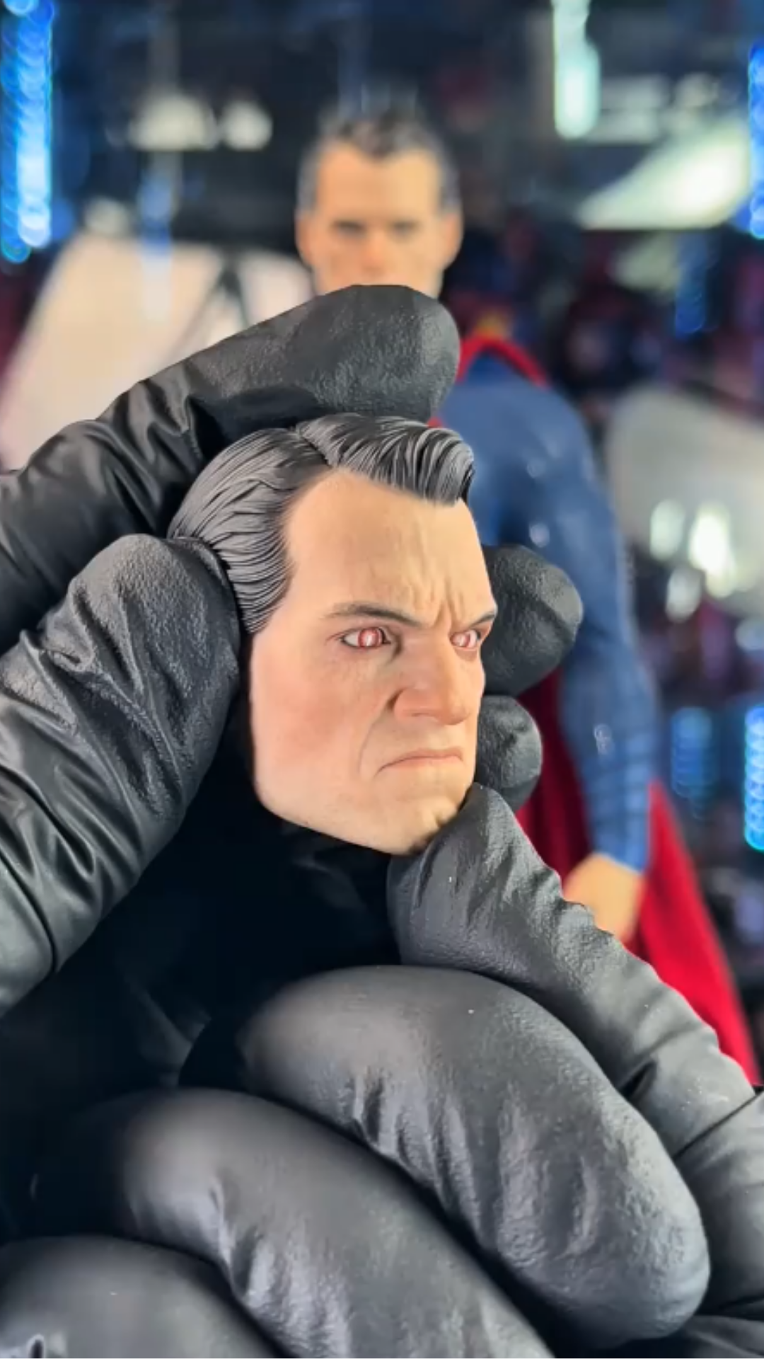 Detailed inart Superman ASMR inspection