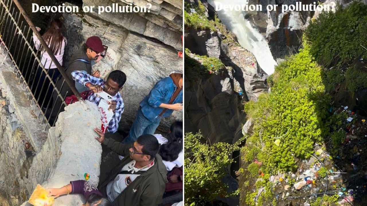 'Devotion or pollution?': Internet reacts to people tossing offerings ...